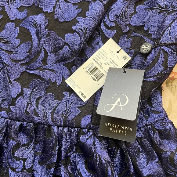 Adrianna Papell | Dresses | Adrianna Popell Evening Dress Dark Blue ...